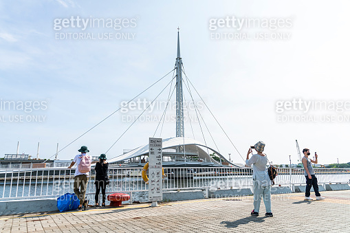 Great Harbor Bridge in the port of Kaohsiung, Taiwan. 이미지 (1405787206 ...