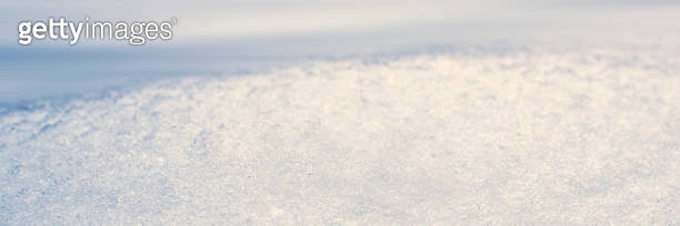 Wide panoramic banner with snow texture. A simple background for a web ...