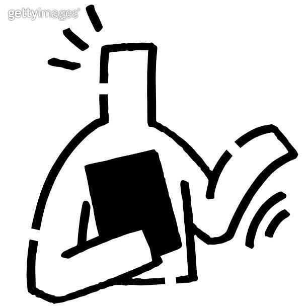 A stick figure explains with documents in hand. (1441904130) - 게티이미지뱅크