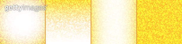 Yellow pixelated backgrounds. Business orange pattern backdrops with ...