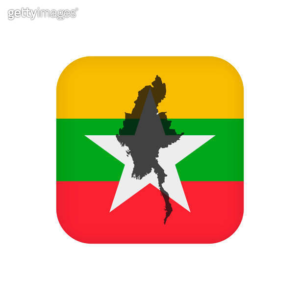 Myanmar flag, official colors. Vector illustration. (1431300312) 일러스트 ...