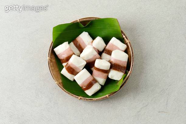 Getuk Tiga Warna or Getuk Trio, Traditional Javanese Sweet Snack from ...