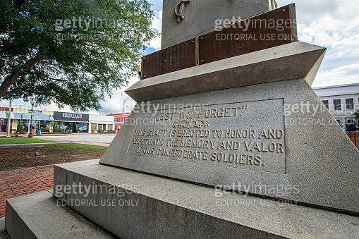 Inscription on Confederate monument in downtown Troy, AL 이미지 ...