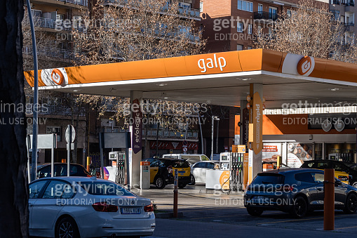 Logo and facade of Galp Energia, heir of Petrogal and Gás de Portugal ...