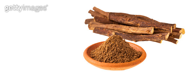 Glycyrrhiza glabra - Ground stems of organic licorice 이미지 (1432155051 ...