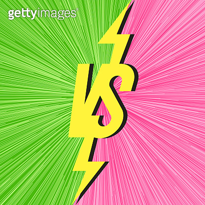 Vector versus banner with vs sign (1412951606) - 게티이미지뱅크