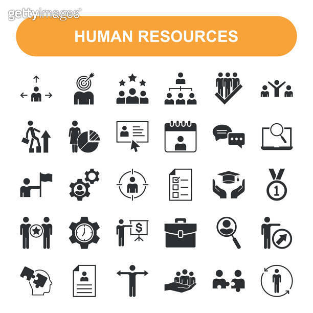 Human Resources Icon Set. 이미지 (1398429829) - 게티이미지뱅크
