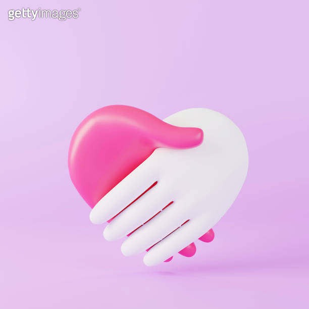 Hands together in the shape of a heart, heart donate concept, world ...