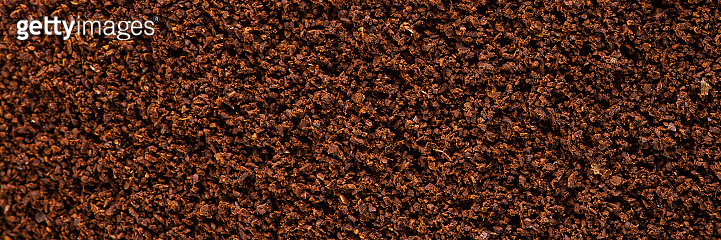 Coffee grind texture background , banner. coffee powder abstract ...