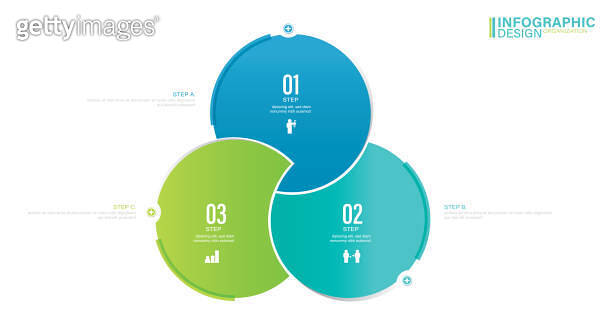 Circular Diagram Slide Template stock illustration Venn Diagram, Three ...
