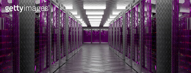 Servers. Servers room data center. Backup, mining, hosting, mainframe ...