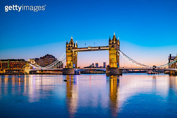 Tower Bridge at Sunrise with Reflection, London, England (1370300836 ...
