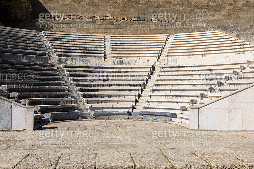 Odeon a classic greek open-air theatre on Monte Smith. (1447991076 ...