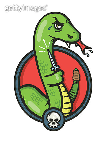 Snake with a Blade 이미지 (1413992082) - 게티이미지뱅크