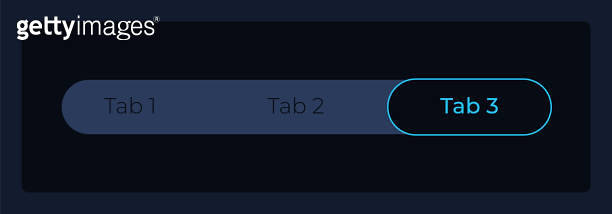 Active third tab in menu bar UI element template (1449122295) 일러스트, 무료 일러스트, 아이콘, 무료 아이콘 - 게티이미지뱅크