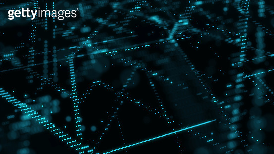 Digital database cyberspace. Decoding algorithms hacked software. Cyber ...