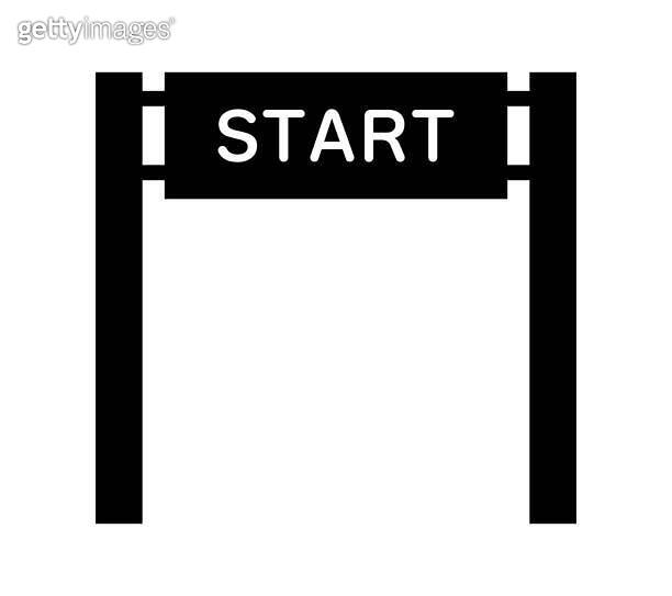 Start gate isolated vector silhouette. 이미지 (1416605605) - 게티이미지뱅크