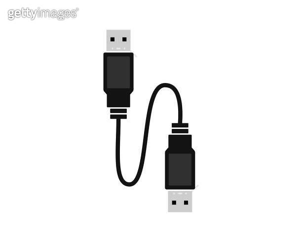 U-s-b cable with two head 이미지 (1437455364) - 게티이미지뱅크