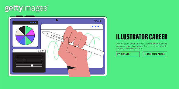 Website design or redesign banner, landing page, advertisement ...