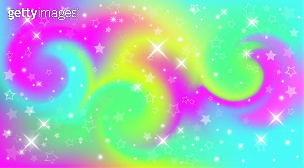 Rainbow neon swirl background. Radial gradient of twisted spiral with ...