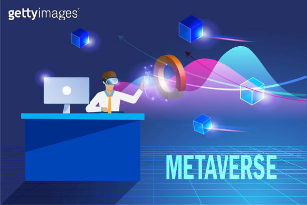 Metaverse in virtual reality business workplace visualisation ...