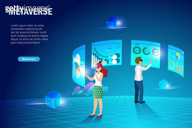 Metaverse in virtual reality business workplace visualisation ...