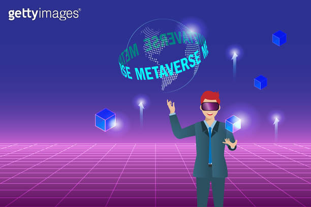 Metaverse in business workplace virtual reality environment ...