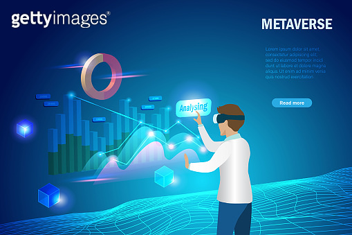 Metaverse in virtual reality business workplace visualisation ...