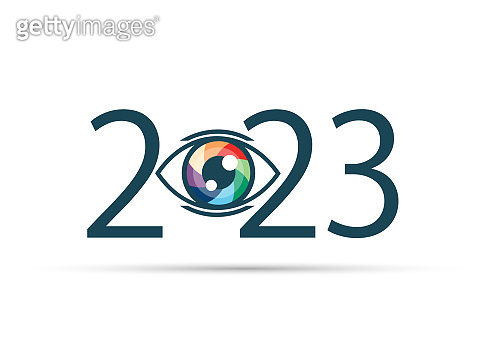 2023 with vision eye icon (1411601190) 일러스트, 무료 일러스트, 아이콘, 무료 아이콘 - 게티이미지뱅크