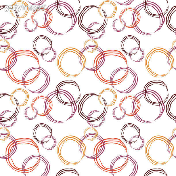 Colorful intersecting rings on white, seamless background. Crossing ...