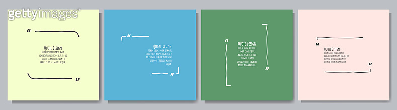 Vector minimalist quote poster set. Quote frames blank template set ...