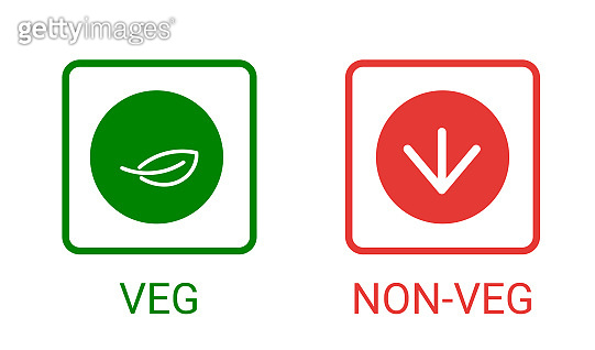 Veg, non-veg - Vegetarian and non-vegetarian marks in India, Sri Lanka ...