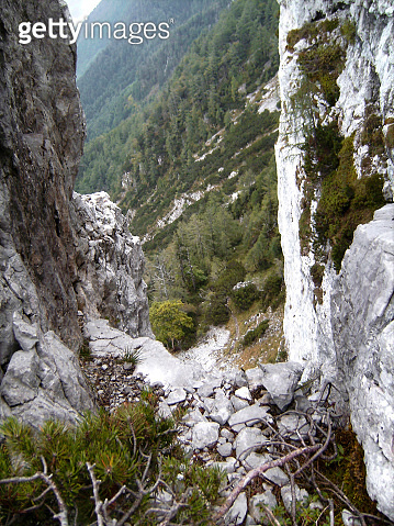 Piding via ferrata climbing route, Chiemgau in Bavaria, Germany ...