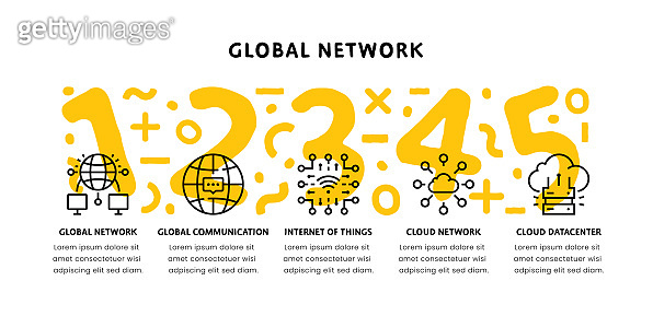 Global Network Infographic Design (1425219194) - 게티이미지뱅크
