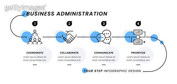 Business Administration Roadmap Infographic Concept 이미지 (1423328785 ...