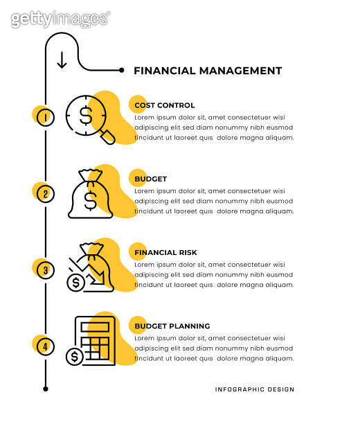 Financial Management Infographic Concepts 이미지 (1436042472) - 게티이미지뱅크