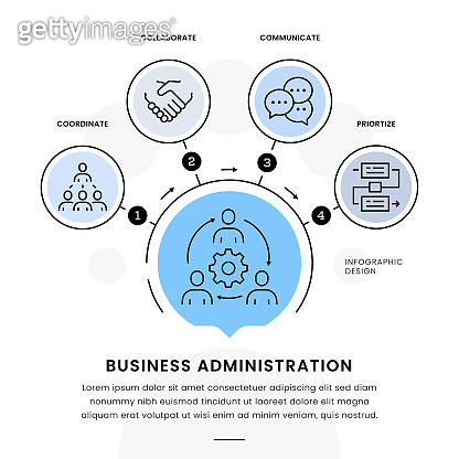 Business Administration Infographic Concept (1425223502) - 게티이미지뱅크