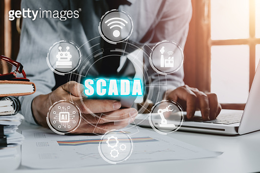 SCADA Supervisory control and data acquisition technology concept ...