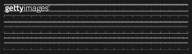 Various measurement scales with divisions. Realistic white scale for ...
