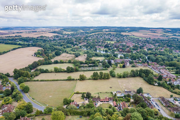 Amazing view of Goring and Streatley, village town near Reading ...