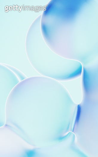 Transparent gradient bubbles, 3d rendering. 이미지 (1415538358) - 게티이미지뱅크
