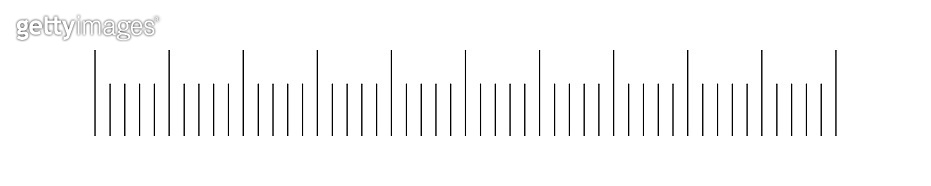 Horizontal thermometer scale. Simple template for meteorological or ...