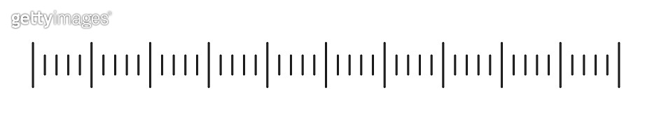 Horizontal thermometer scale. Simple template for meteorological or ...