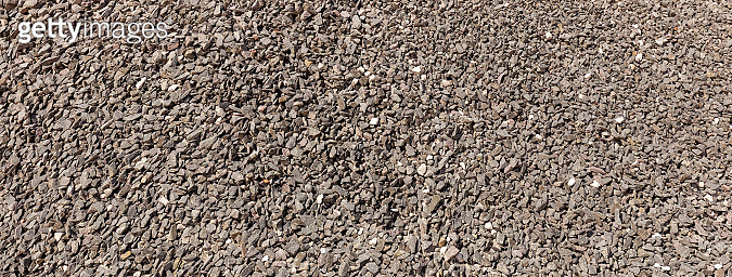 Full frame Texture of Gravel, broken basalt stones, Split, Coarse ...