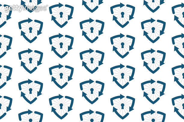 Global Security Seamless Pattern Design. Vector Pattern Template ...