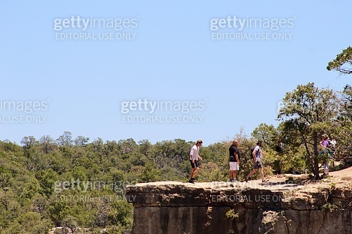 Visitors to the Grand Canyon South rim vary venturing outside of the ...