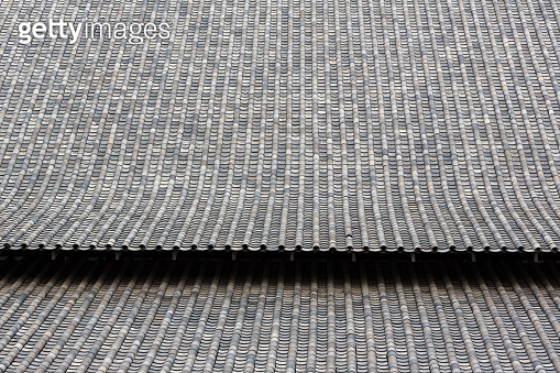 Roof Asian design show to the Chinese culture. A traditional roof ...