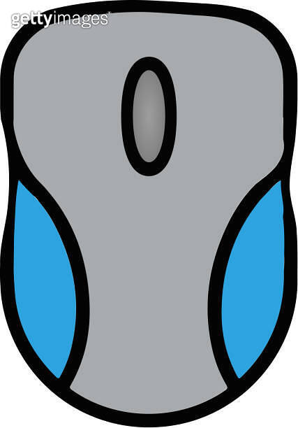 The illustration of the computer mouse, a hand-held pointing device ...