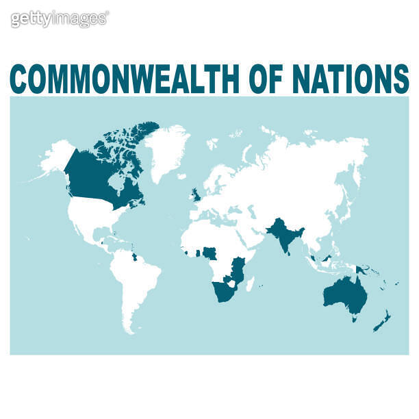 vector map with location of the Commonwealth of Nations 이미지 (1365789262 ...