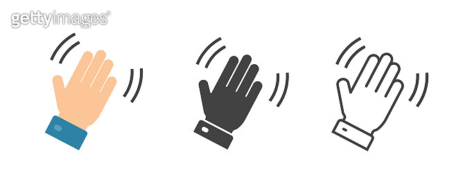Hand wave icon motion sensor gesture for automated paper towel ...
